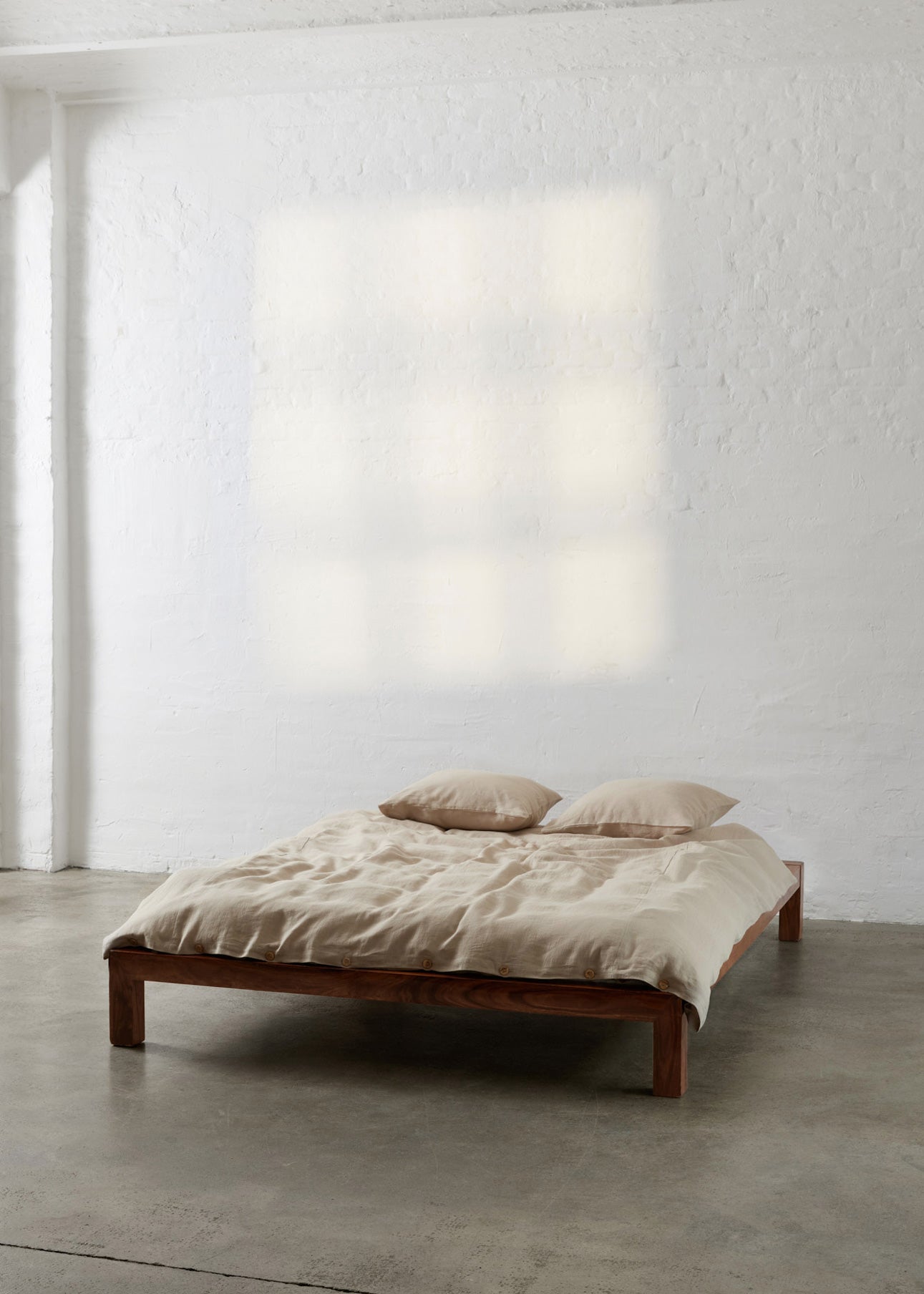 100% Linen Duvet Cover in Sand Dunes